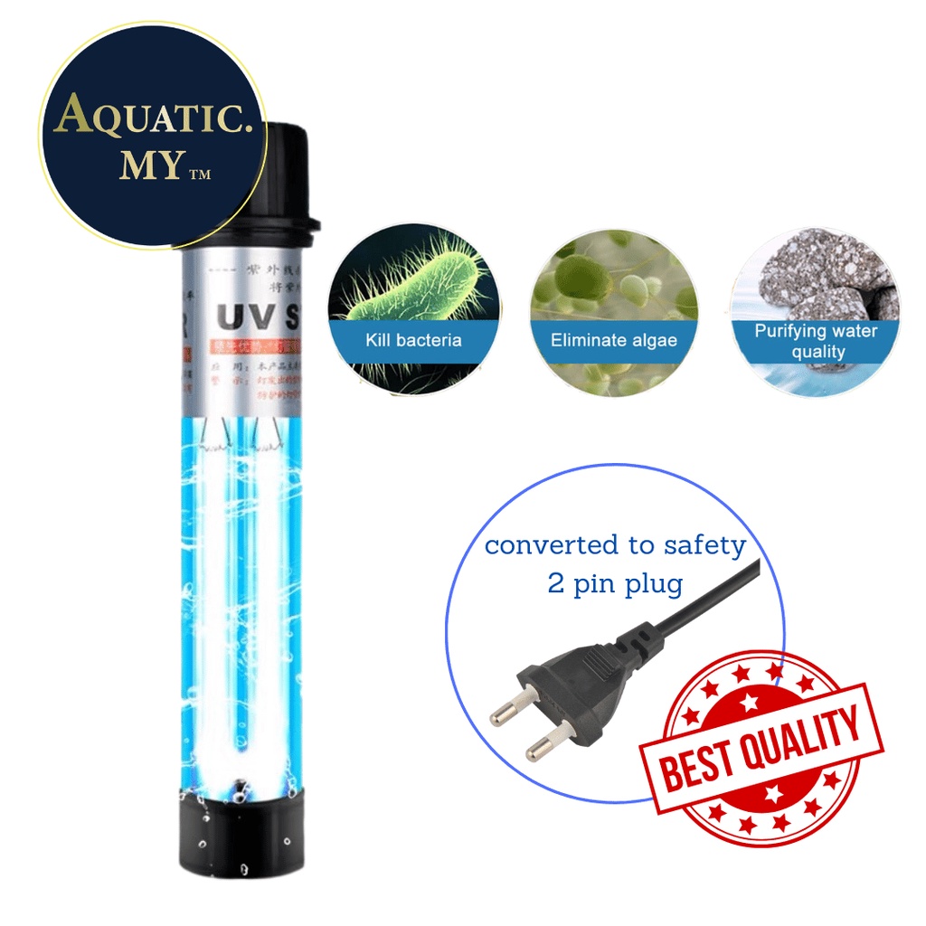 Aquarium Premium Submersible UV Sterilizer/ UVC /UV light For Sump tank ...