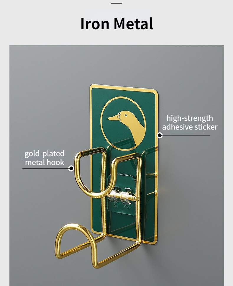 Wall Wash Basin Hook Holder Toilet Hanging Basin Hook No-Drill ...