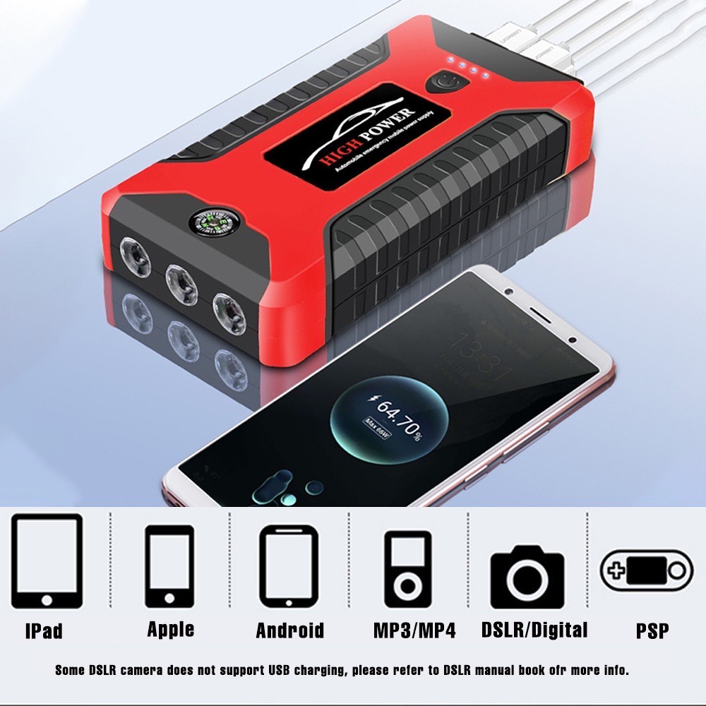 99800Mah Multi function Car Jumper Car PowerBank Car Jump Start ...