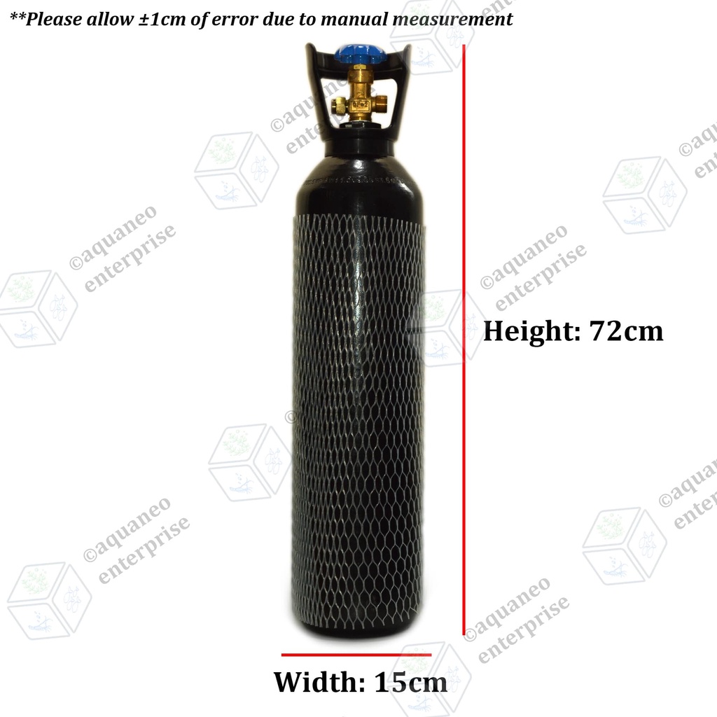 Planted Aquarium CO2 Cylinder Tank Steel Tank With Handle - 8L | tong ...