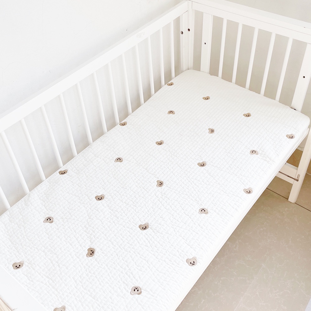 Pure Cotton Crib Fitted Sheet Baby Cot mattress cover Baby Bedsheet ...