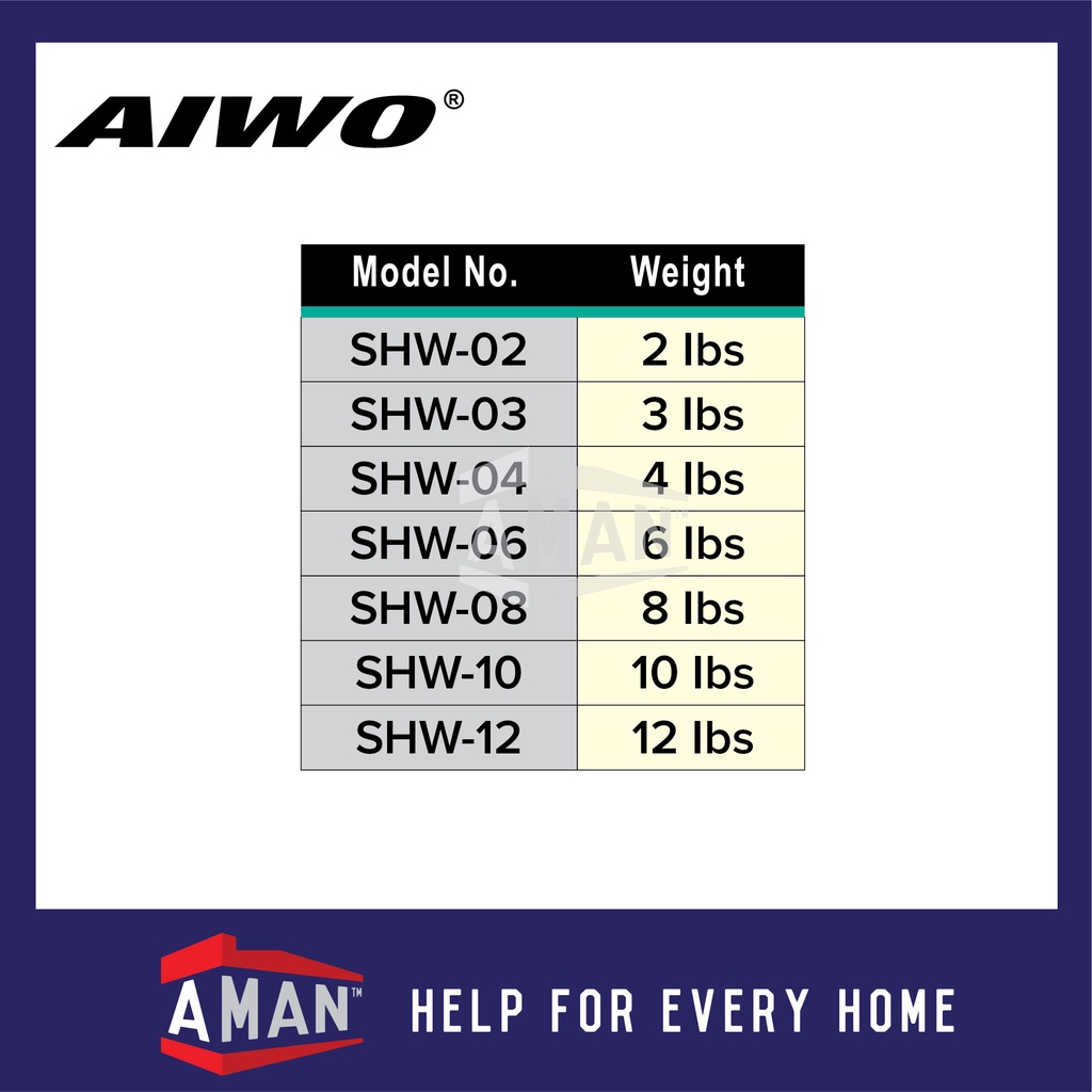 AIWO 6lbs Hardened Steel Sledge Hammer With Wooden Handle American Type ...