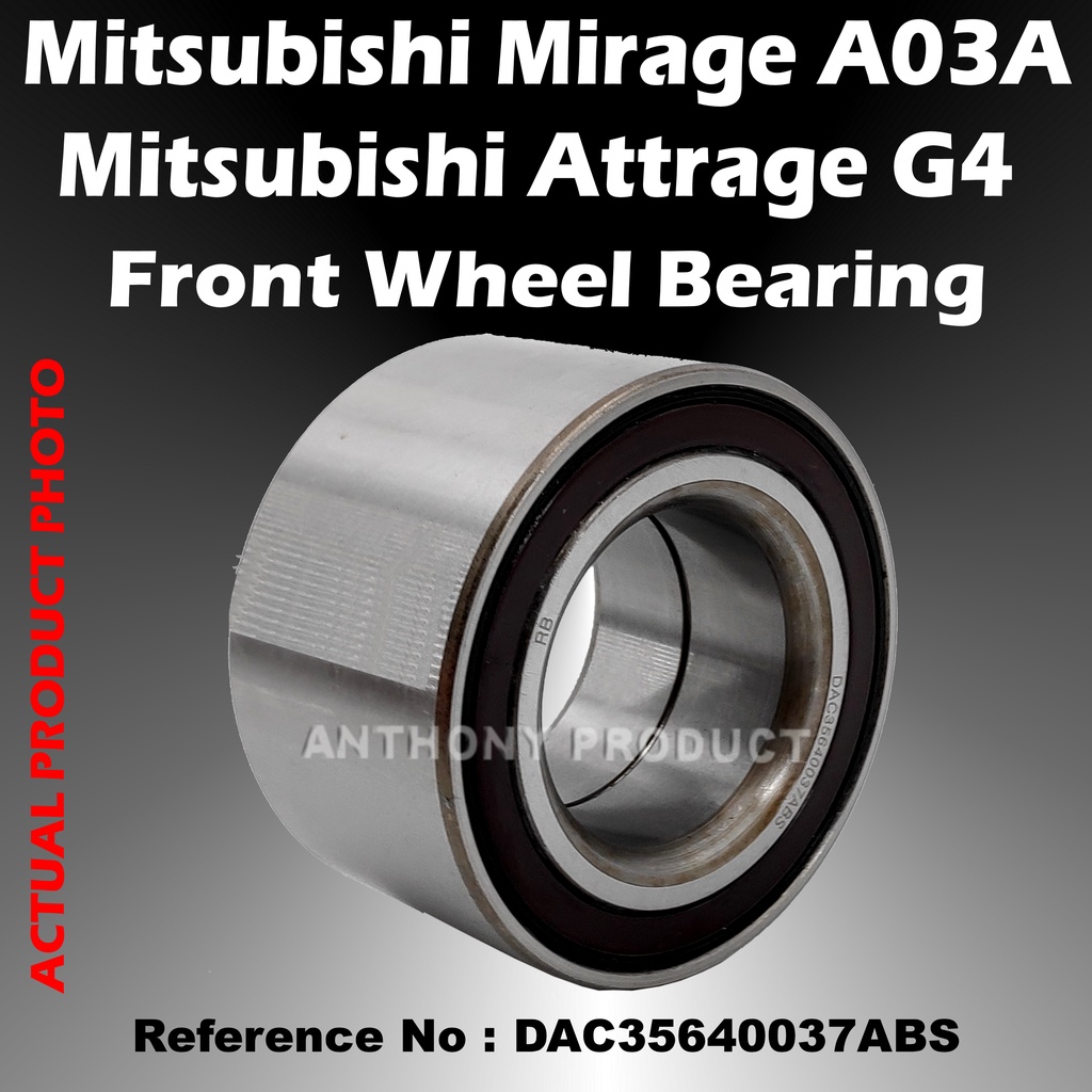 Mitsubishi Mirage, Attrage G4 2012-2016 Front Wheel Bearing (1 Piece ...
