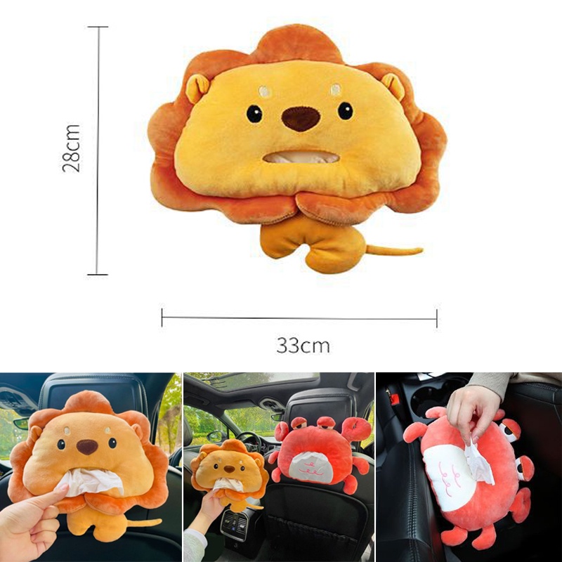 Car Tissue Paper Box Cute Cartoon Tissue Box Paper Storage Tissue Paper ...