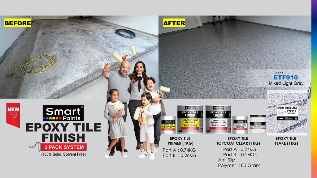Smart Epoxy Tile Flake (1KG) | Shopee Malaysia