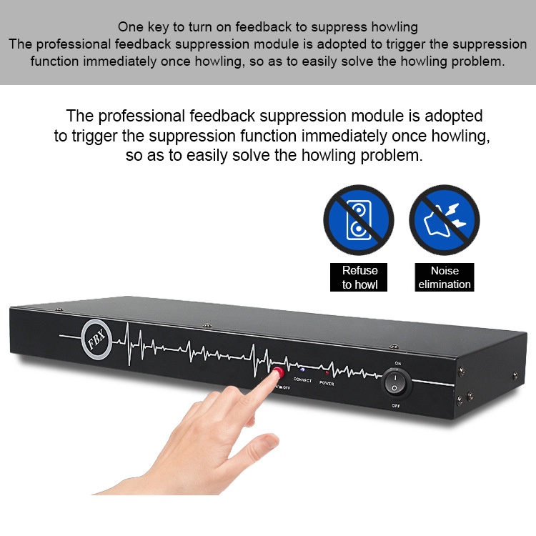 4 In 4 Out Microphone Anti Howling Feedback Suppressor Mic Anti Howling ...