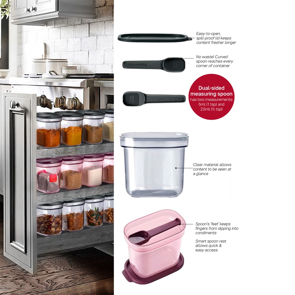 Tupperware Umami Collection Full Set Shelf Saver Kitchen storage ...