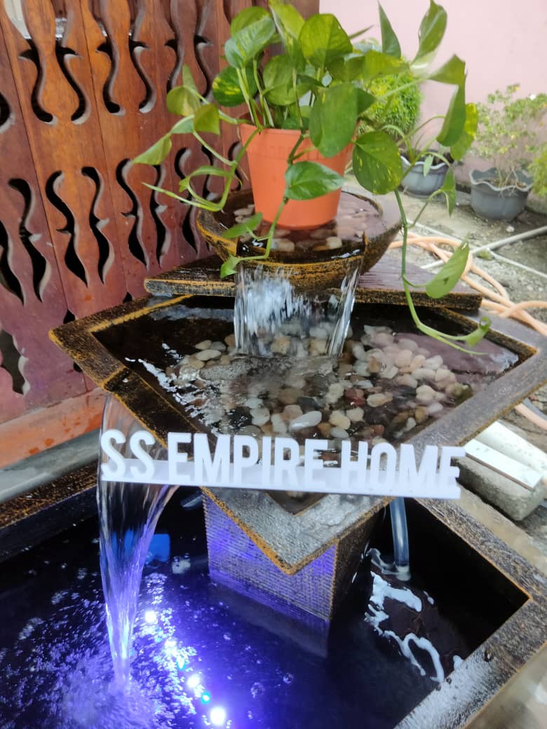 S60 Yellow 6x2 Feng Shui Water Pond Fountain Kolam Air Sandstone Garden ...