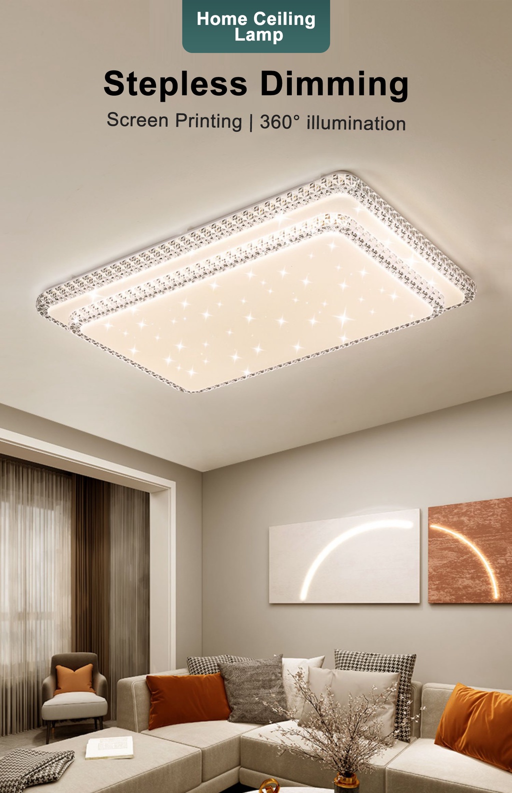 Led Ceiling Modern Simple Dimmer Decorative Led Ceiling Lamps Round ...