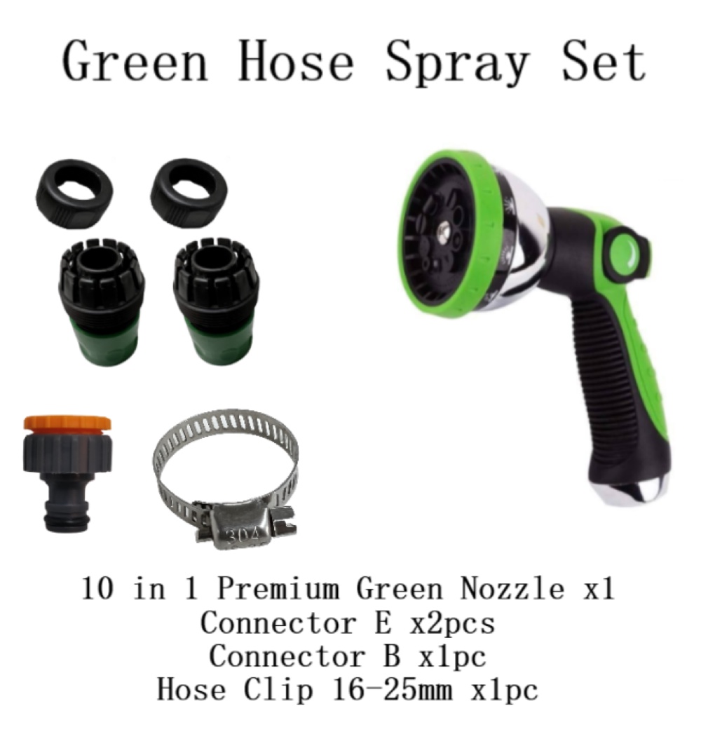 NEW REINFORCED 16mm PVC GARDEN HOSE Spray Set 5m 10m 15m 20m 30m WATER ...