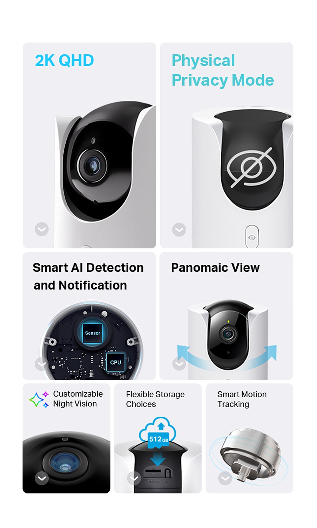 TP-link Tapo C225 4MP 2K QHD Smart AI Pan Tilt AI Home 360 Security Surveillance Wireless Wi-Fi ...