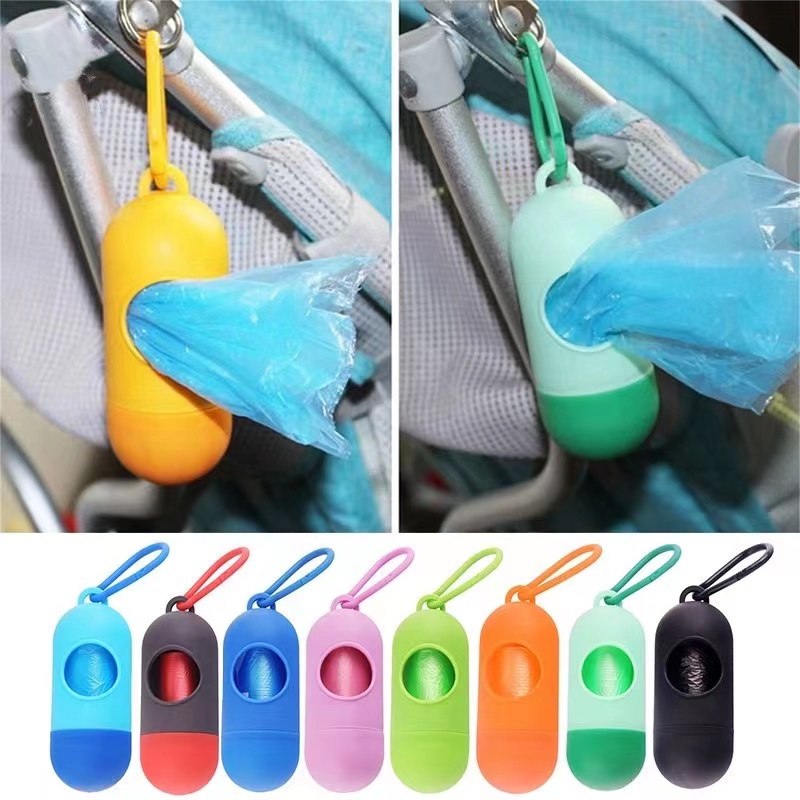 Capsule Rubbish Bag Disposable Dispenser Refill Garbage Portable Poop ...
