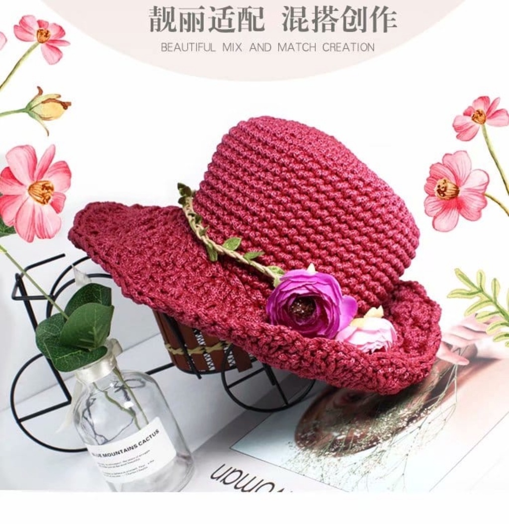 3mm Benang PP Yarn Benang Kait Topi Crochet Yarn Knitting DIY Bag Beg ...