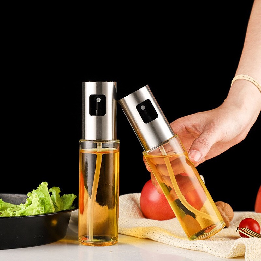BH Transparent Glass Spray Bottle Food Grade Portable Oil Vinegar ...