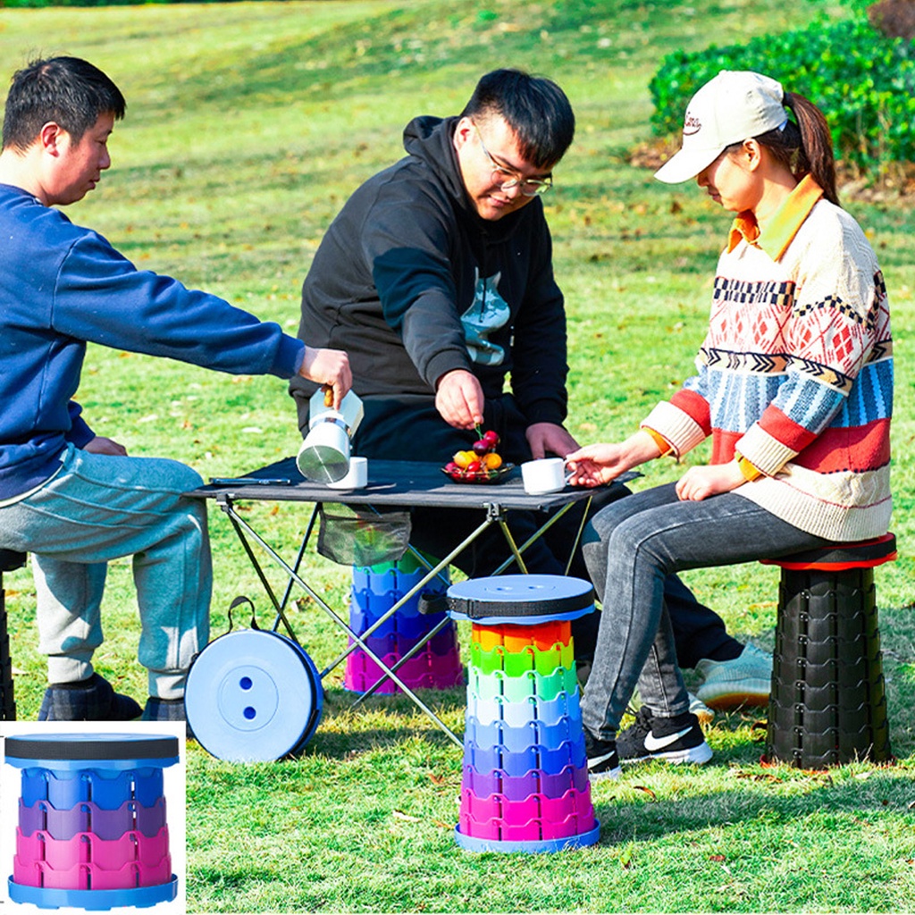 【M'sia Stock】Outdoor Retractable Kerusi Solat Telescopic Stool Portable ...