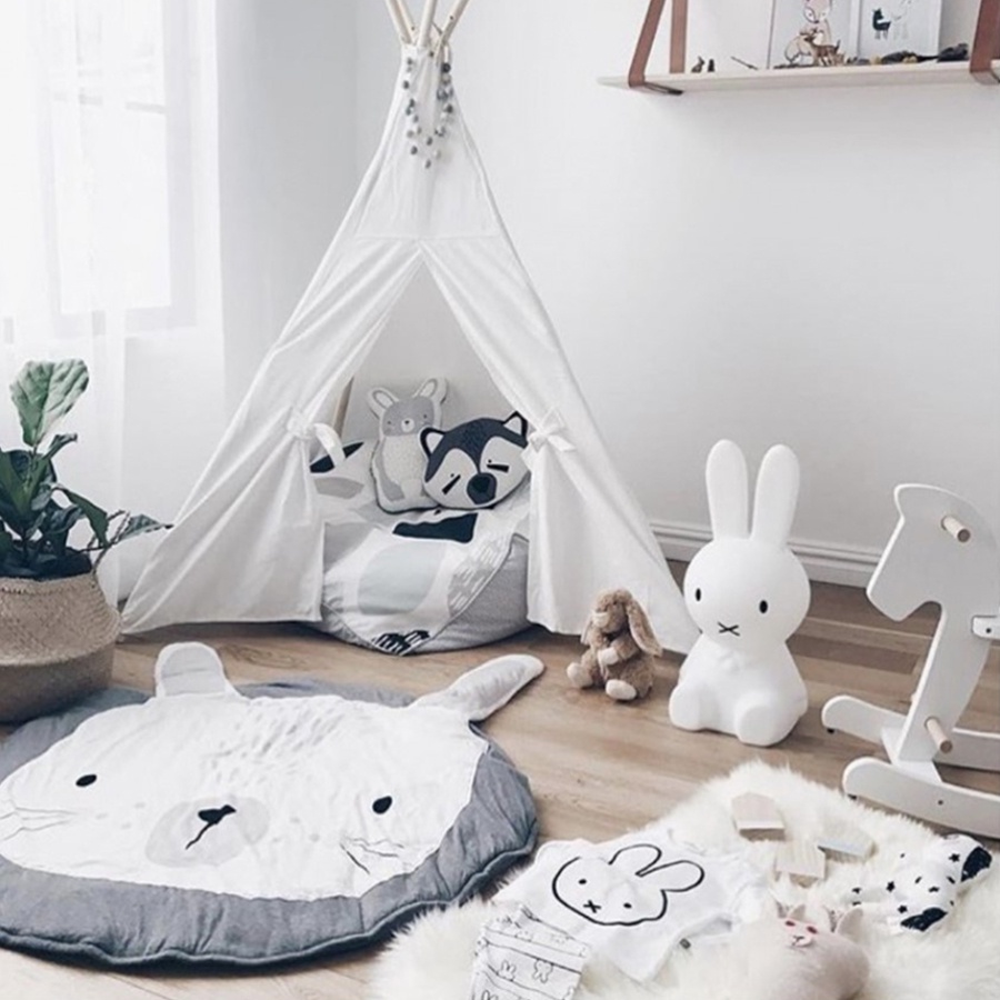 Newborn Baby Play Mat Kids Cotton Playmat Crawling Gym Soft Children ...