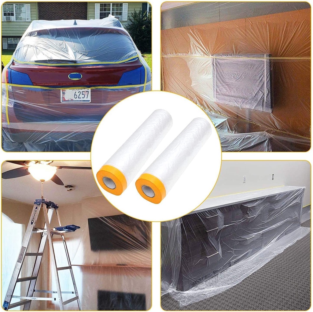 [Filem Penutup Cat] Masking Film with Tape 30–400cm Car Painting ...