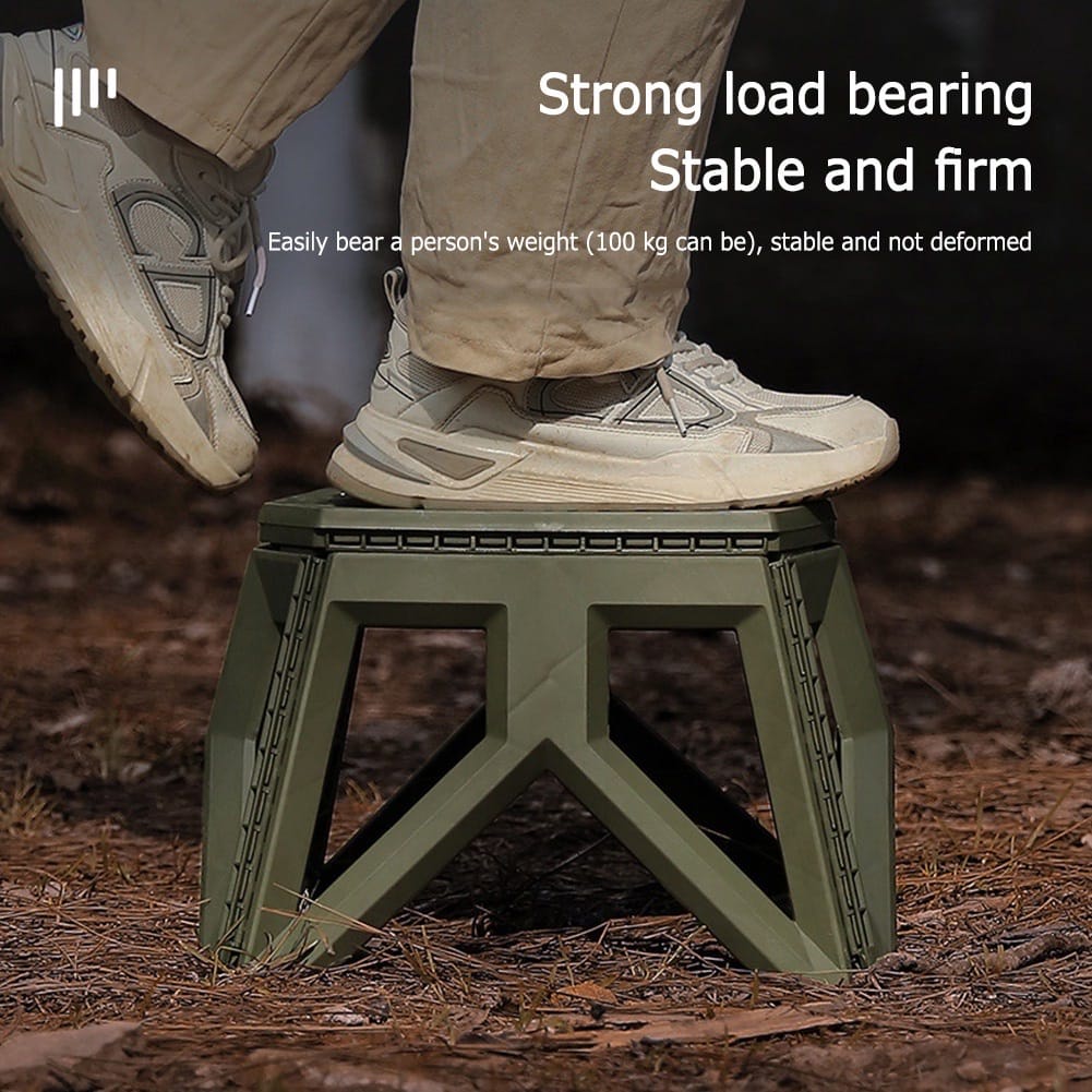 Camping Foldable Step Stool Tall Holds Plastic Foldable Step Stool ...