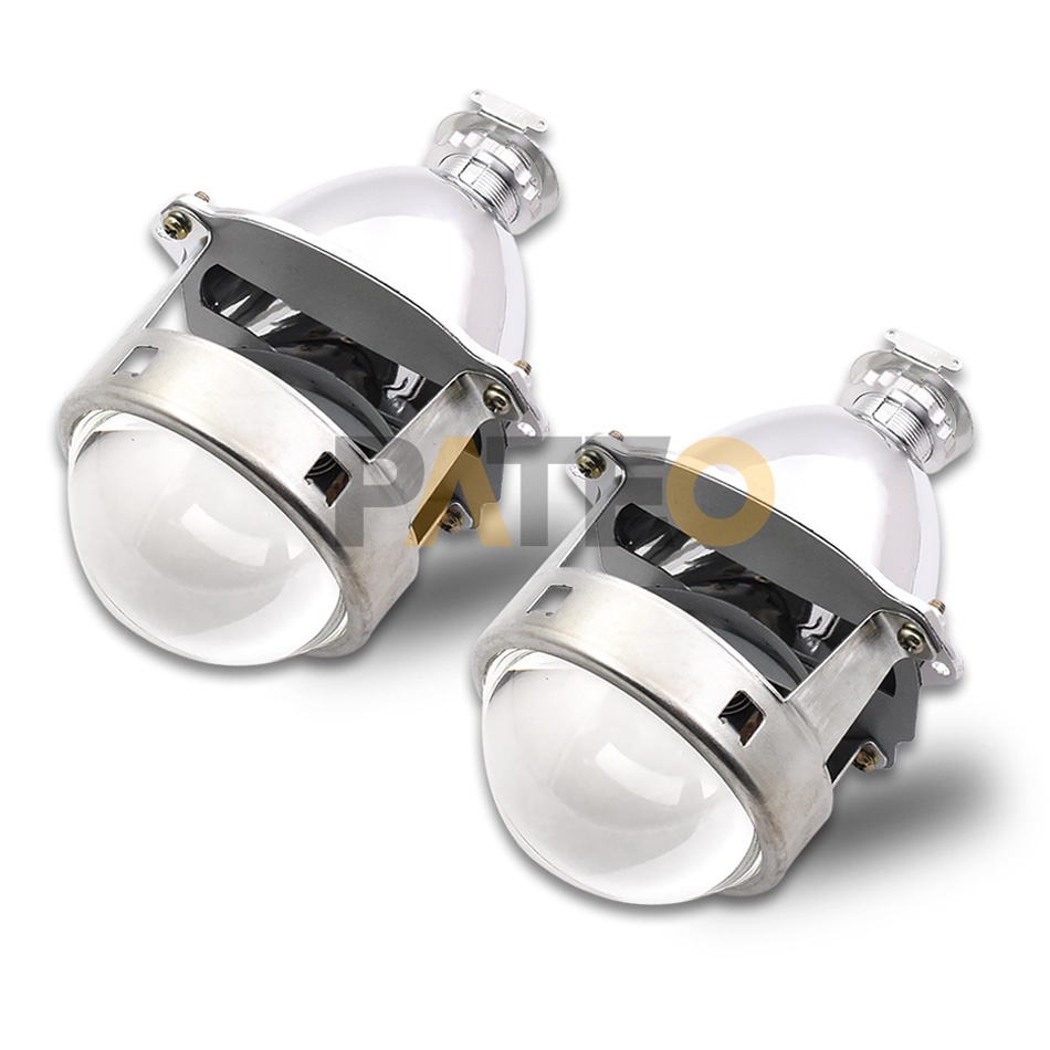 LED Angel Eyes Halo Rings 3 inch Bi-xenon HID Projector Headlight Lenses Daytime Running Lights ...