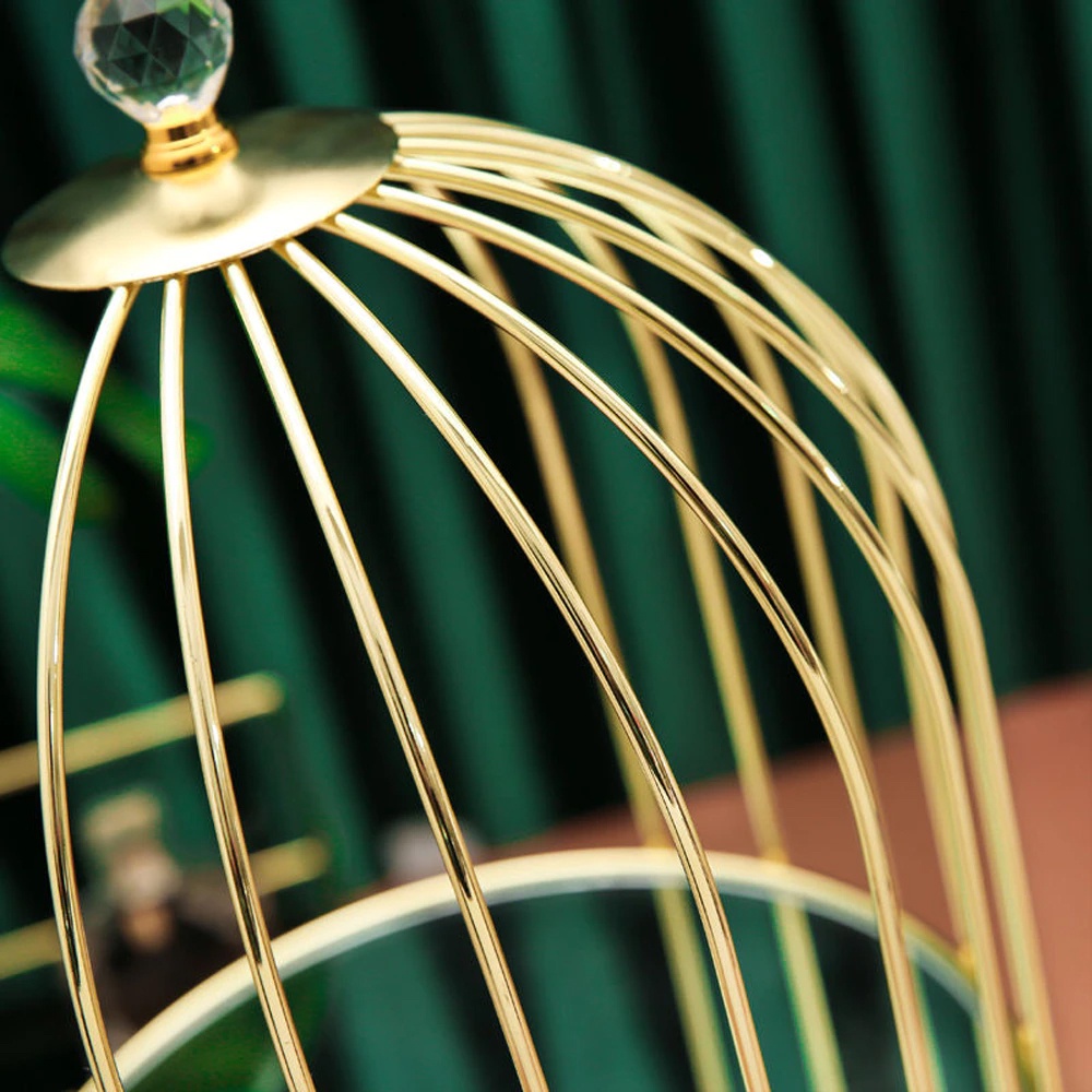 BC Metal Bird Cage Cosmetics Rack Skincare Organizer Bedroom Home Decor ...