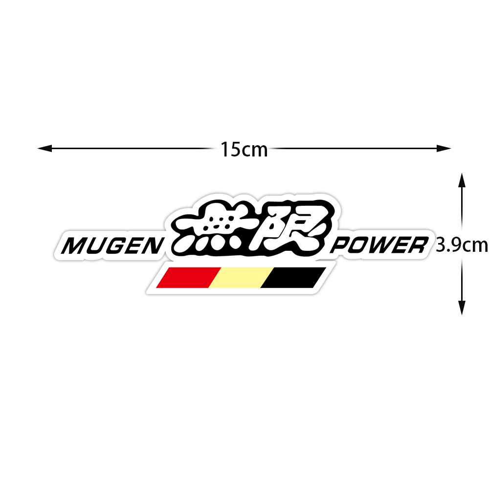 JDM Honda ASIMO Mugen Power Reflective Car Sticker Rear Windshield ...