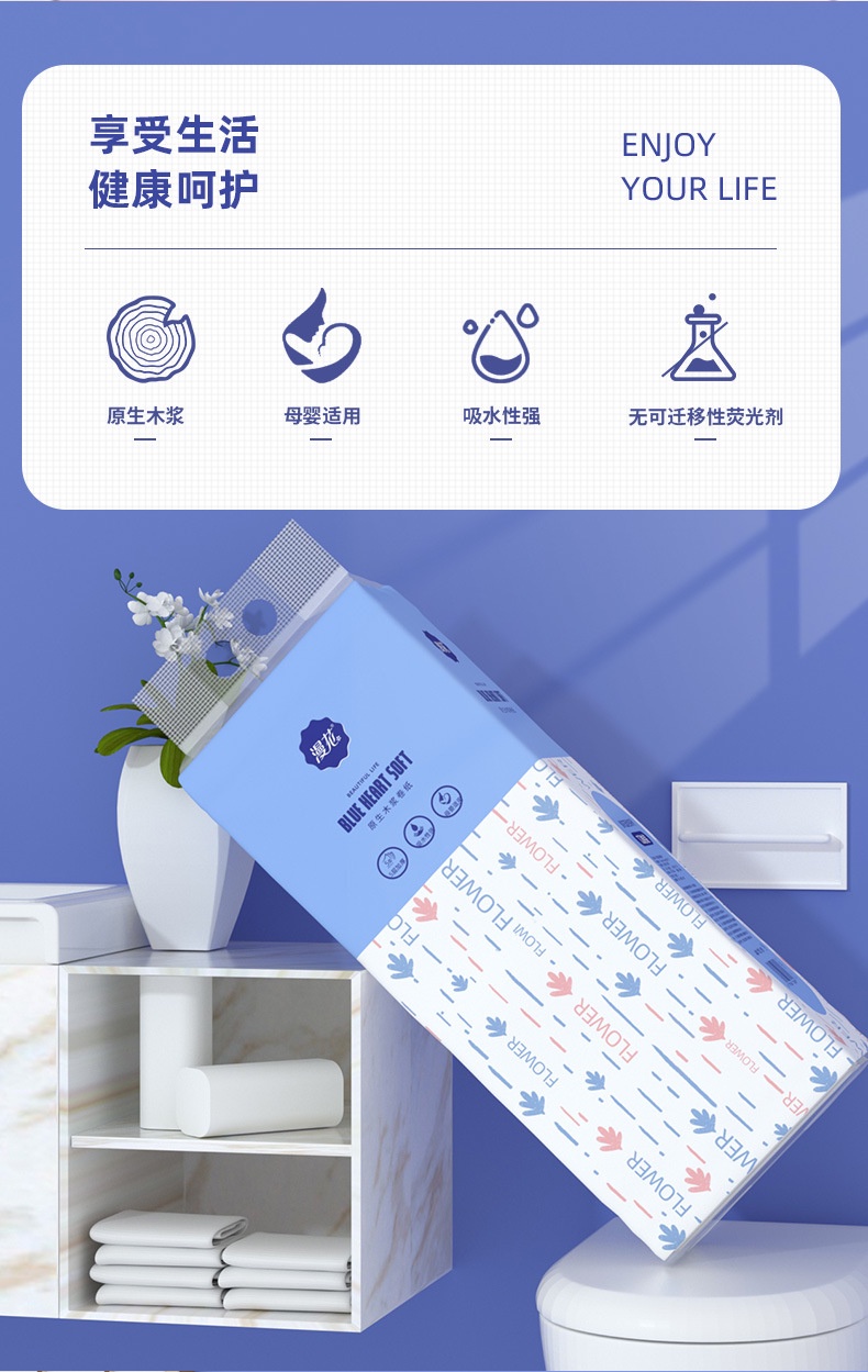 Muji & Minimalist Compact 5-Ply Toilet Tissue [12 Rolls] Coreless ...