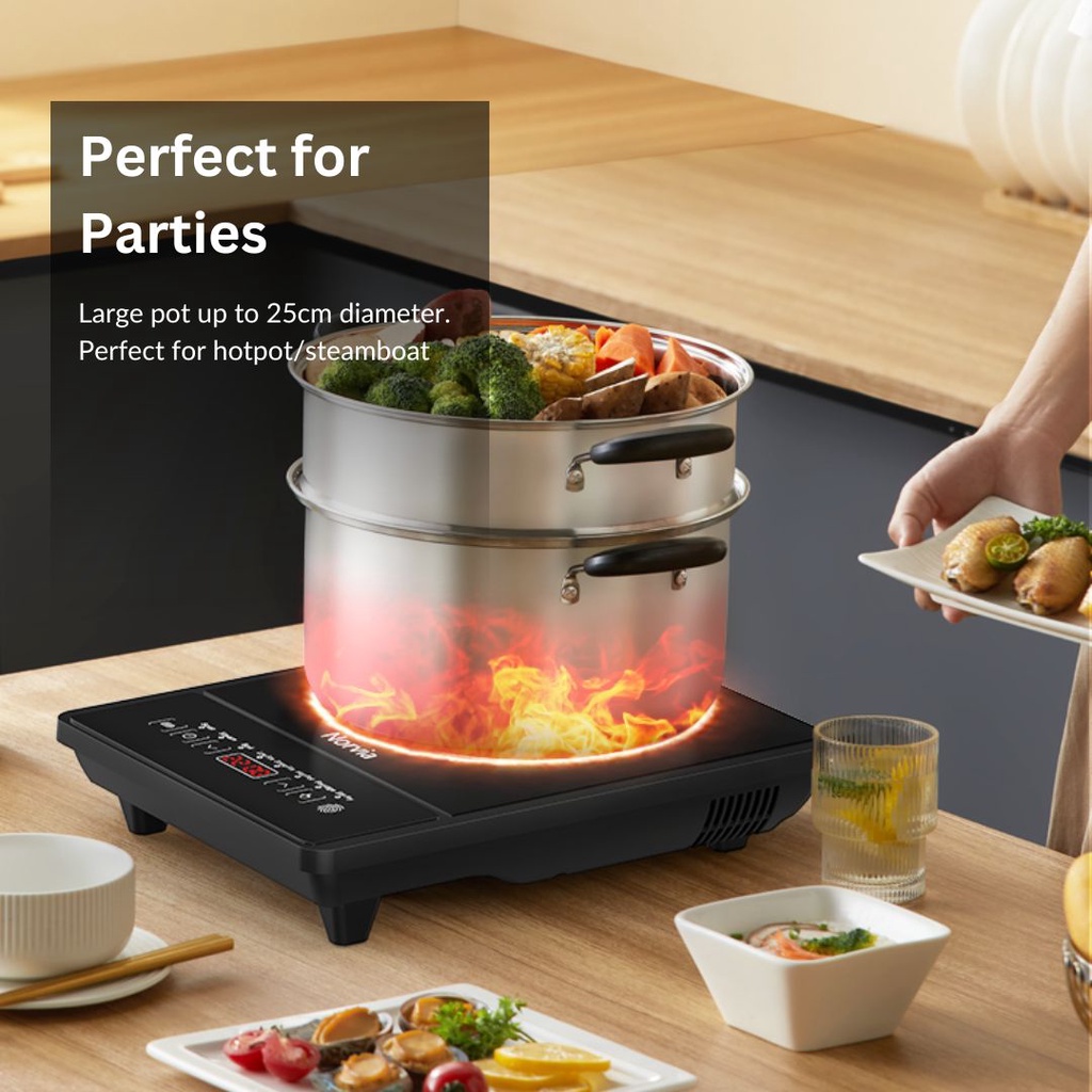 Airbot Induction Cooker IC01 Black Sleek Lightweight Portable Electric ...