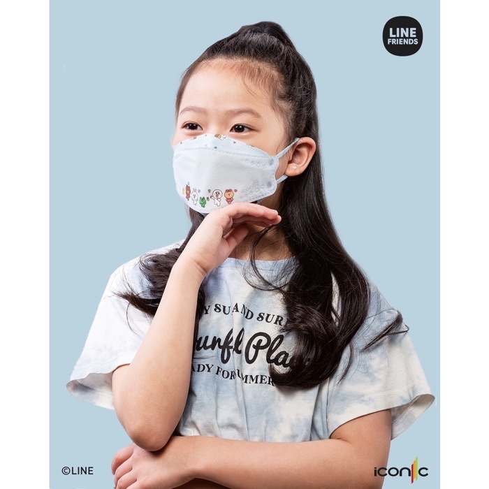 Kira/Line Friends Iconic Medicare 4 Ply KF99/KF94 Protective Respirator ...
