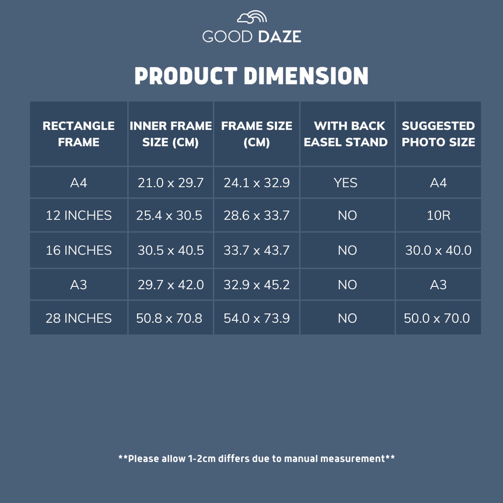 【GOOD DAZE】Solid Wood Large Photo Frame Poster Frame A4 10R A3 30x40 ...