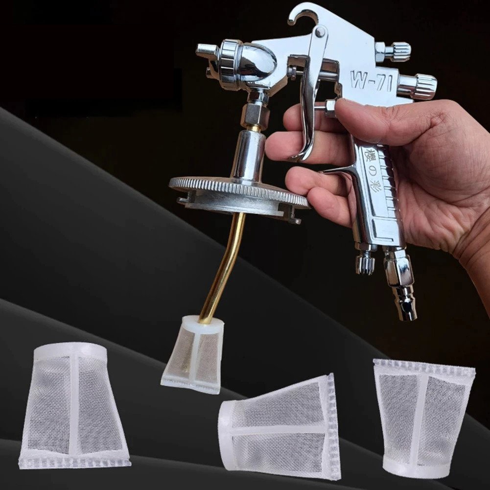 Gravity Nylon Filter 1pcs Gravity Feed Spray Gun Pot Paint Strainer ...
