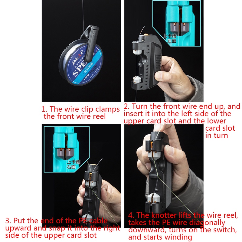 SHILIHUI Knotter KNOT ASSIST GT/PR/FG Knot Knotting Machine Fishing Bobbin Winder Fishing Line ...
