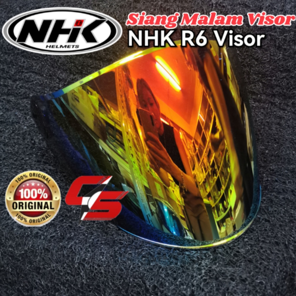 NHK R6 V1 V2 HELMET SIANG MALAM VISOR 100% ORIGINAL Packaging Box ...