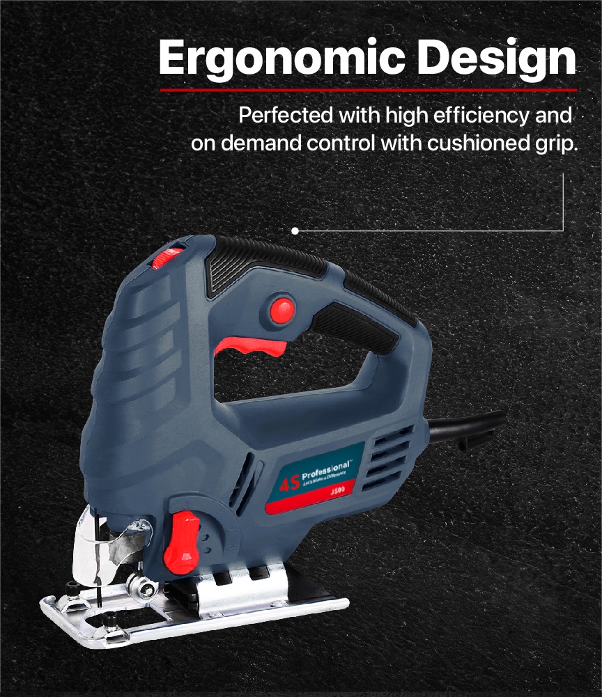 4S Professional™ Heavy Duty Jig Saw Heavy Duty 500W 55mm (2 Years ...