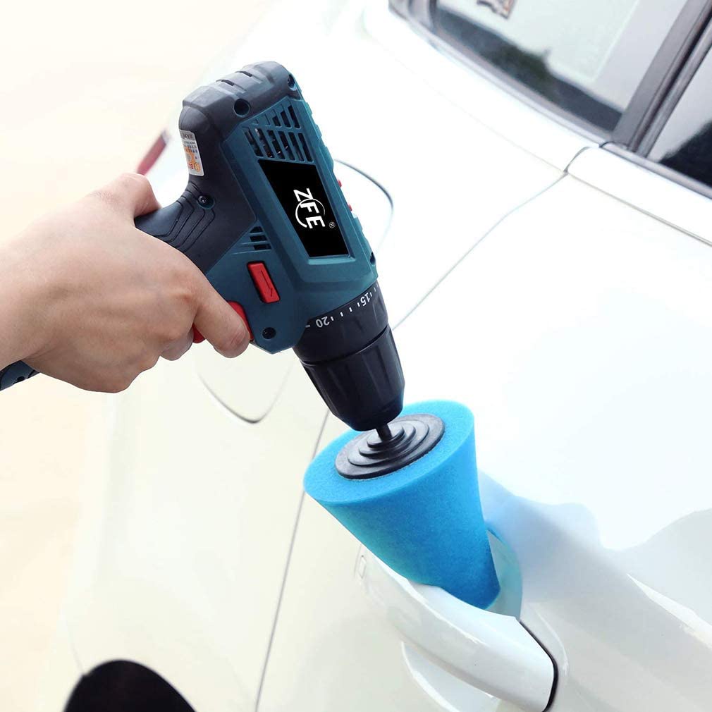 Car Motorcycle Tyre Tire Sport Rim Polishing Sponge Round Cone Foam ...
