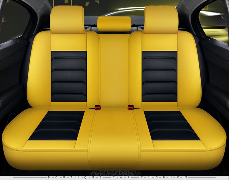 Proton PU Leather Car Seat Cover 5-Seats Waterproof Cushion for Iriz ...