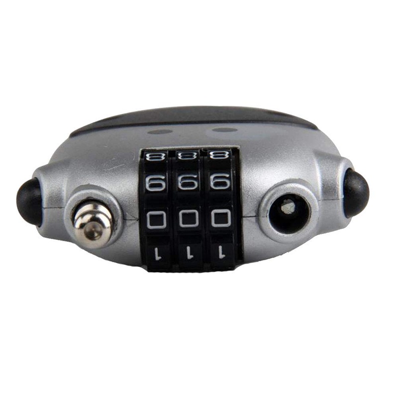 KIPRUN Cable Lock, 3 Digit Password Combination Lock Mini Travel ...