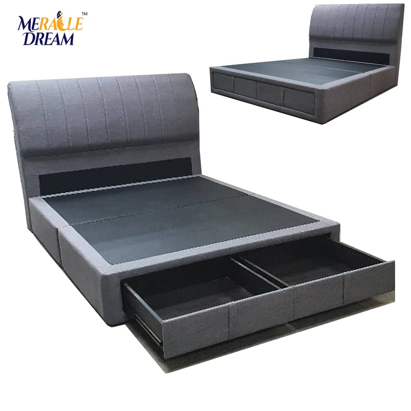 KATIL BedFrame-Headboard+Divan 8" Meracle Dream HOMESTAY SPEC/Single ...