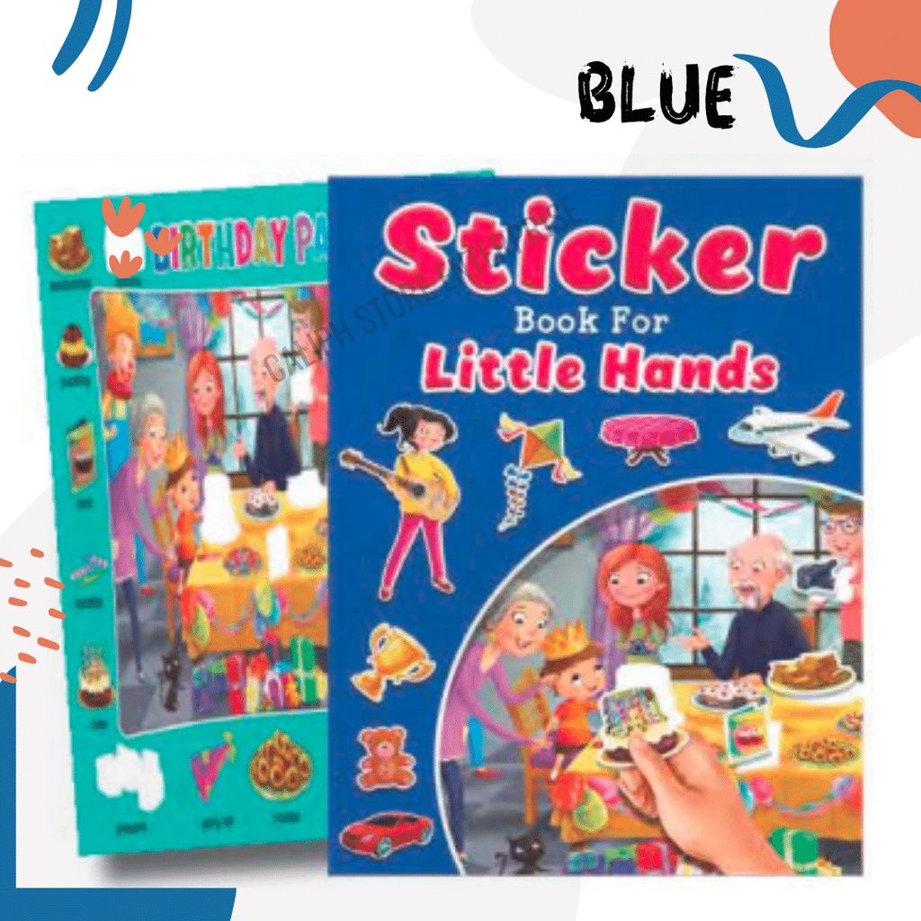 Glossy Hardcover Sticker Book For Little Hands | Buku Sticker Untuk ...