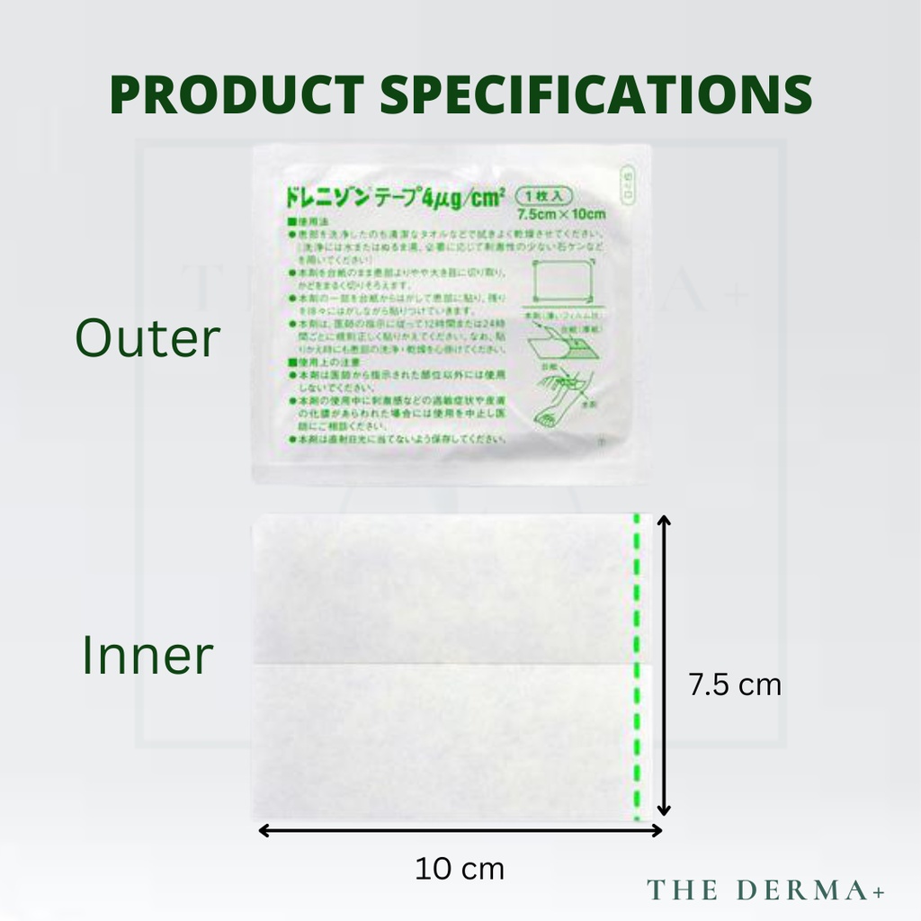 [Japan] Scar Removal / Keloid Treatment - Drenison Plaster Tape ...
