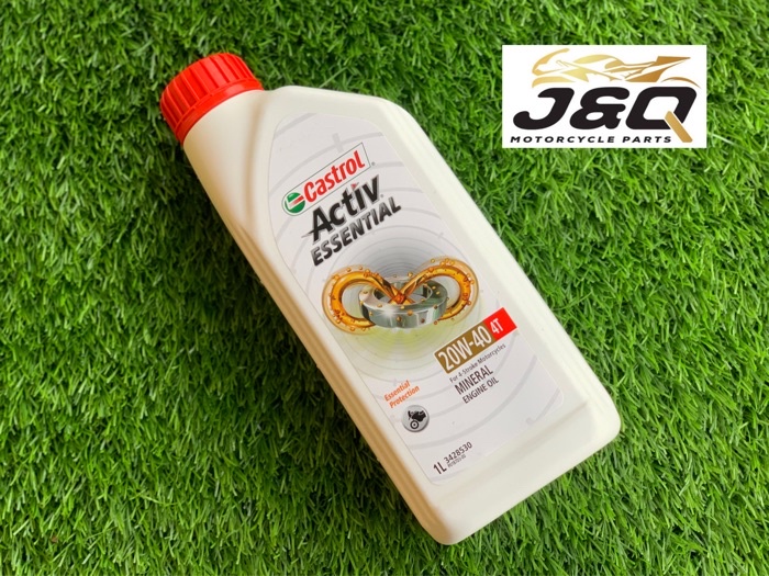 CASTROL ENGINE OIL ACTIV ESSENTIAL 4T 20W40 (1 LITER) 100% ORIGINAL ...
