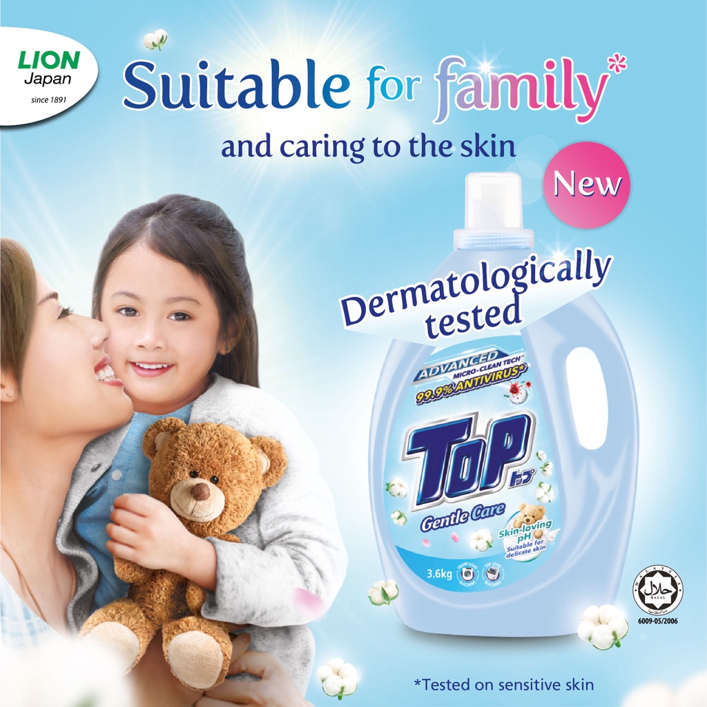 TOP Advanced Micro-Clean Tech With 99.9% Antivirus Gentle Care Laundry ...