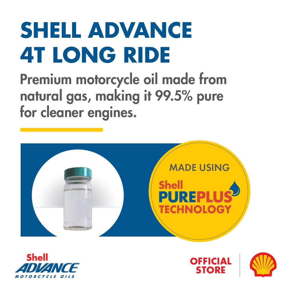 100% ORI MY 4T MINYAK HITAM SHELL ADVANCE MOTORCYCLE OIL - PENINSULAR ...