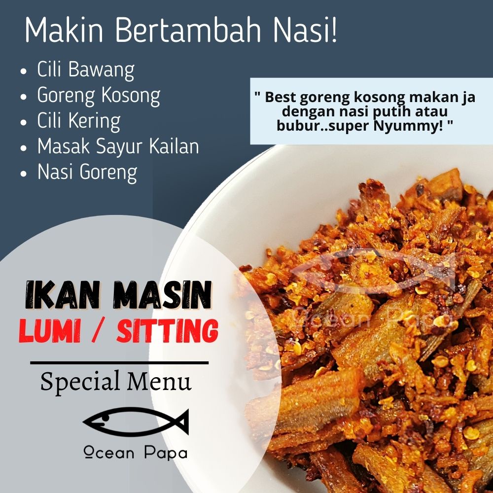 Ocean Papa Ikan Masin Rumi Batang / Ikan Sitting Gred AAA (80G ...