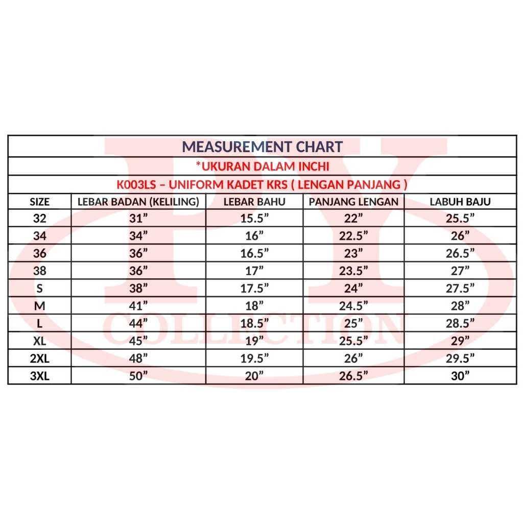 UNIFORM KADET REMAJA SEKOLAH KRS / SELUAR KADET REMAJA SEKOLAH KRS ...