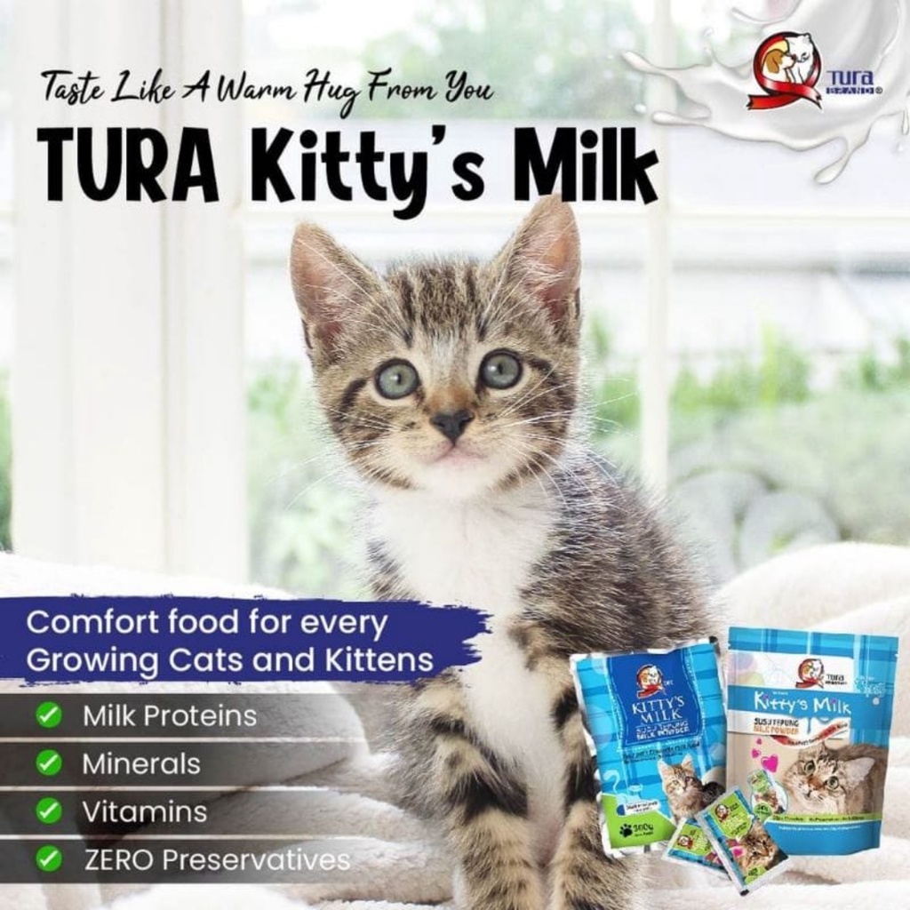 Tura Kitty's Milk Powder For Cat & Kitten /Tepung Susu 20G (1 SACHET ...