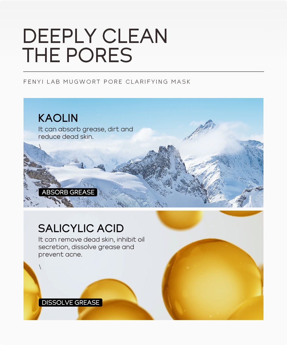 Fenyi Lab Mugwort Pore Clarifying Mask Cleansing Pores Blackhead ...