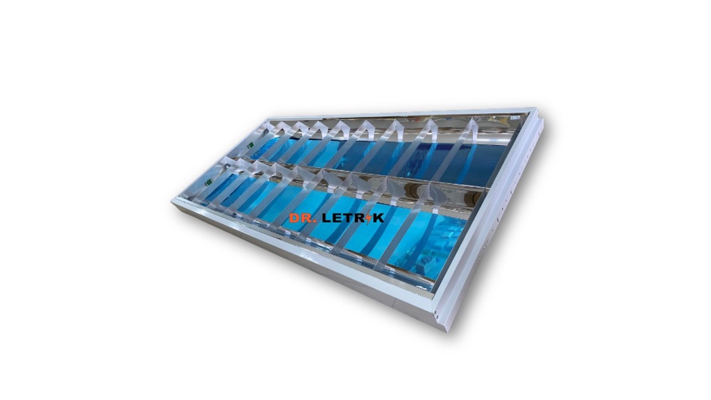 2X4 ft LED Top Mirror Reflector Ceiling Down Light Troffer Office ...