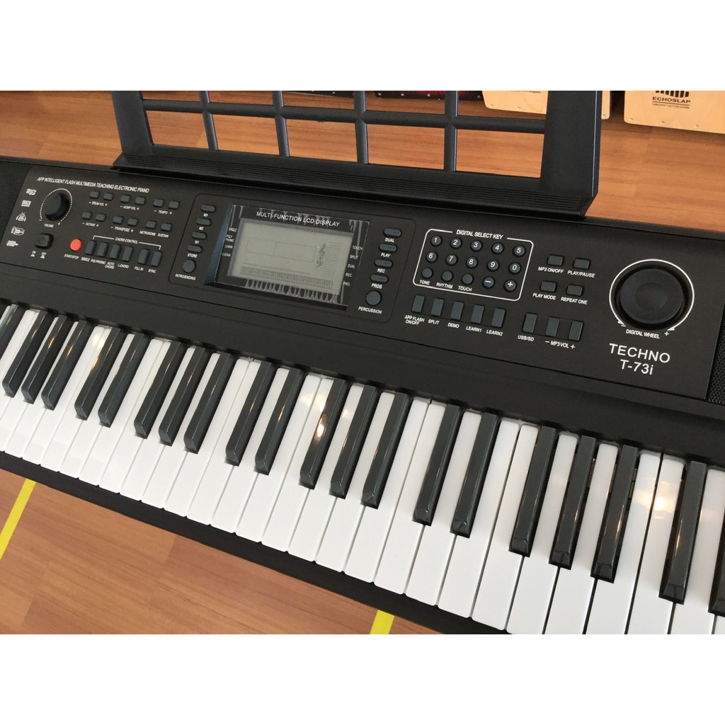 TECHNO (T-73i) 73 Keys Digital Portable Keyboard Piano Murah Keyboards ...