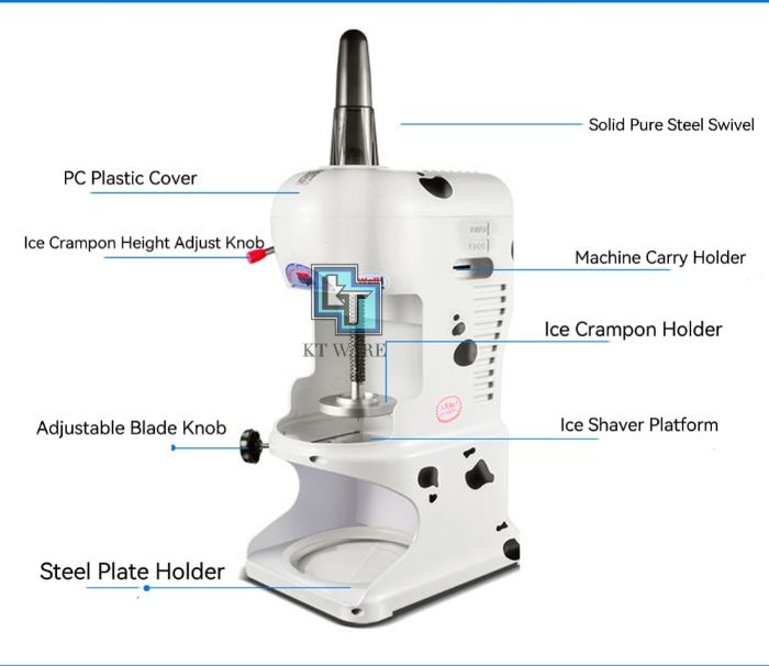 KT WARE SNOW ICE SHAVER MACHINE BINGSU MACHINE MESIN ABC MACHINE CENDOL ...