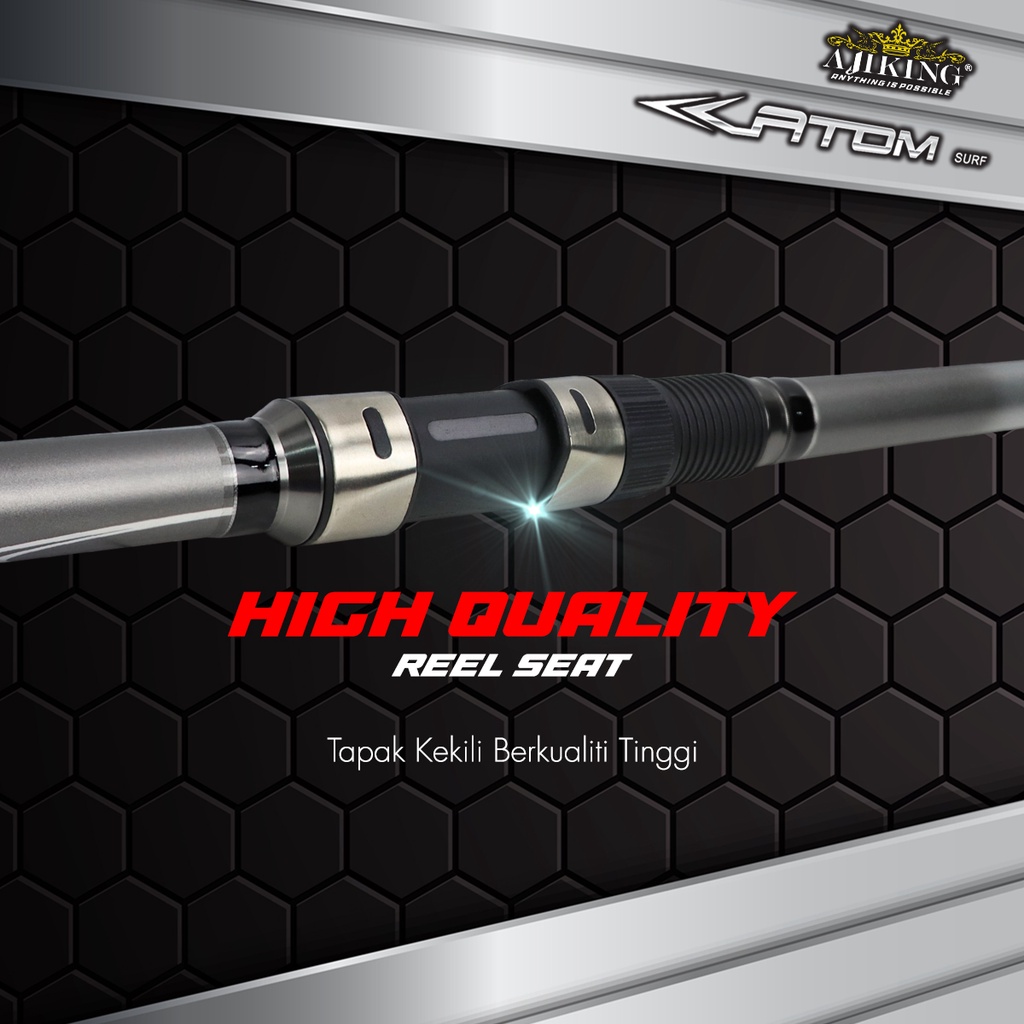 Ajiking Atom Surf ATS Saltwater Fishing Surf Rod (13'7"-16'4"ft/4.2M-5 ...